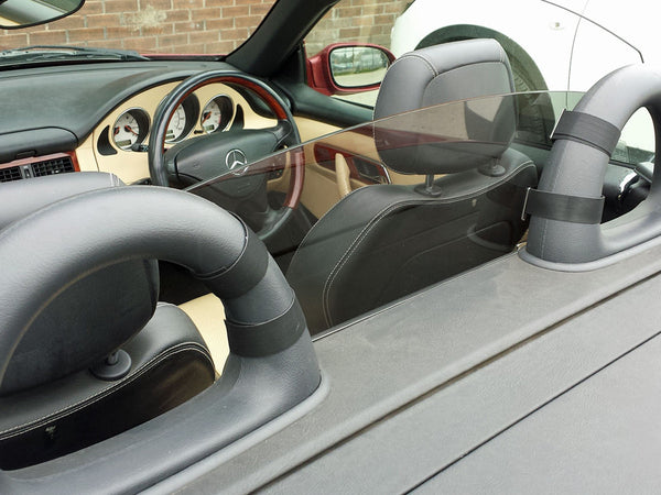 Mercedes SLK R170 1996-2004 HALF Size Wind Deflector Tinted Perspex ...